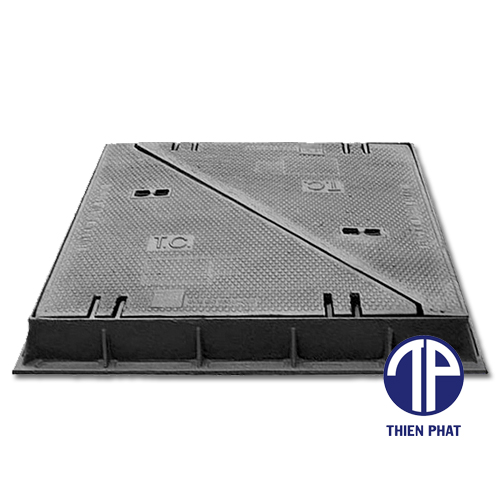 Nắp Bể Cáp 2 Cánh B125-D400 Sử Dụng Vật Liệu Gang Cầu